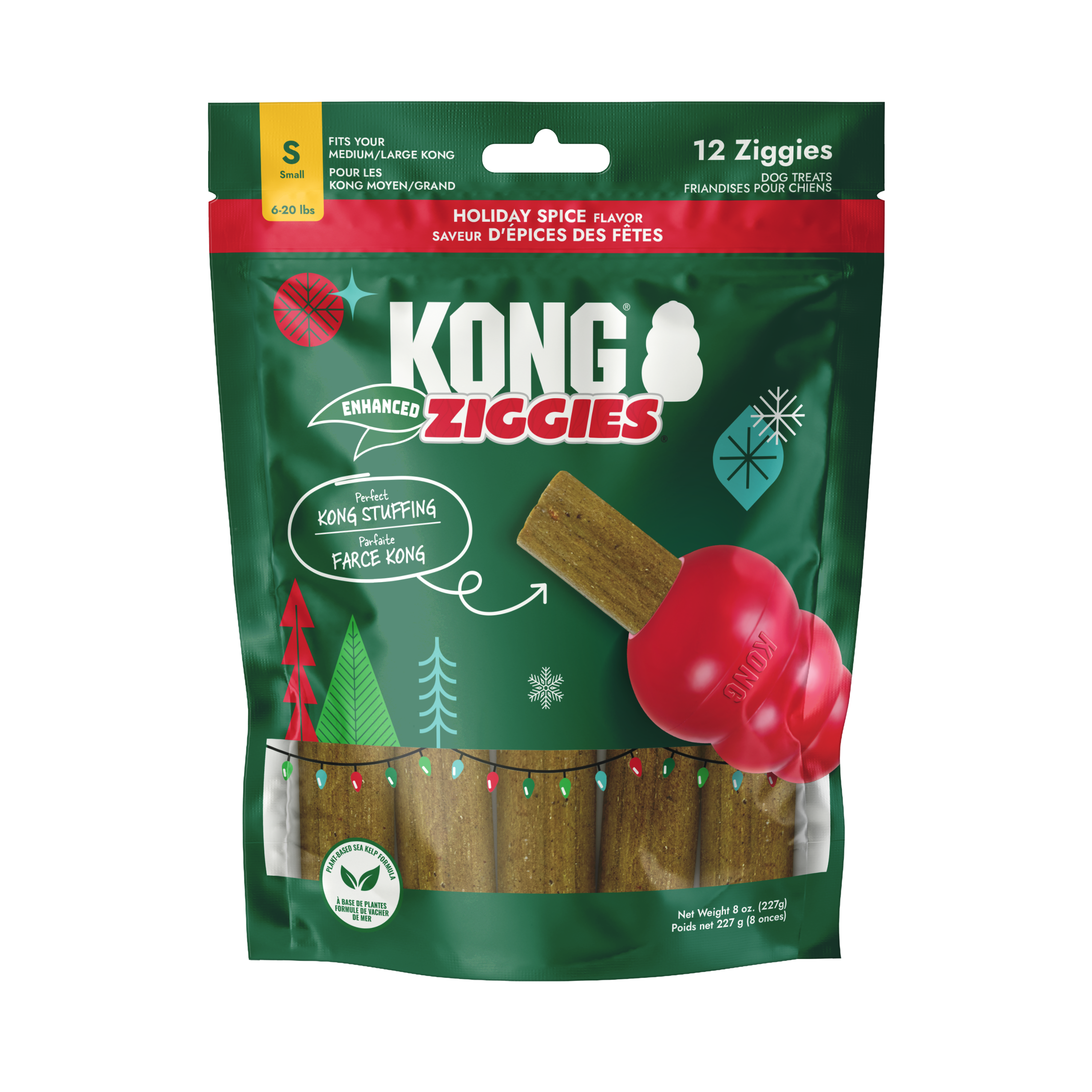 KONG Ziggies Enhanced Holiday Spice Small 198g – Vital Pet Group